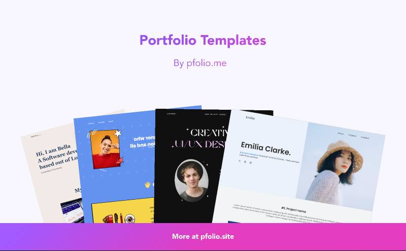 Pfolio portfolio community figma template | UI4Free