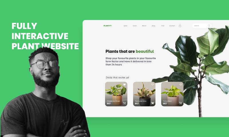 Plantify-Plant Website Figma Template | UI4Free