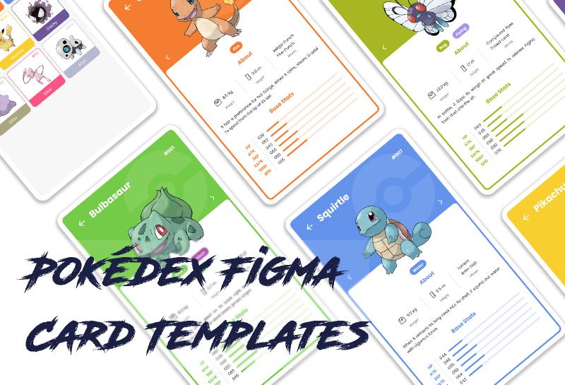 Pokédex Figma Card Templates - Ui4free.com
