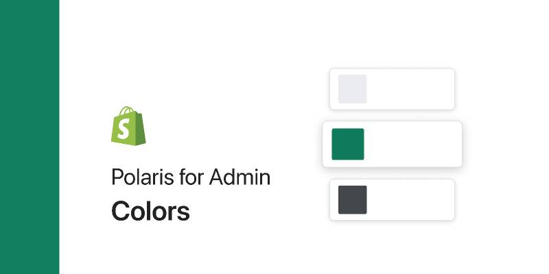 Polaris for Admin: Colors | UI4Free