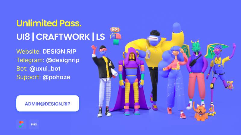 PolyWork 3D Character Figma Template | UI4Free