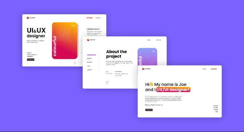 Portfolio Figma Website Template | UI4Free