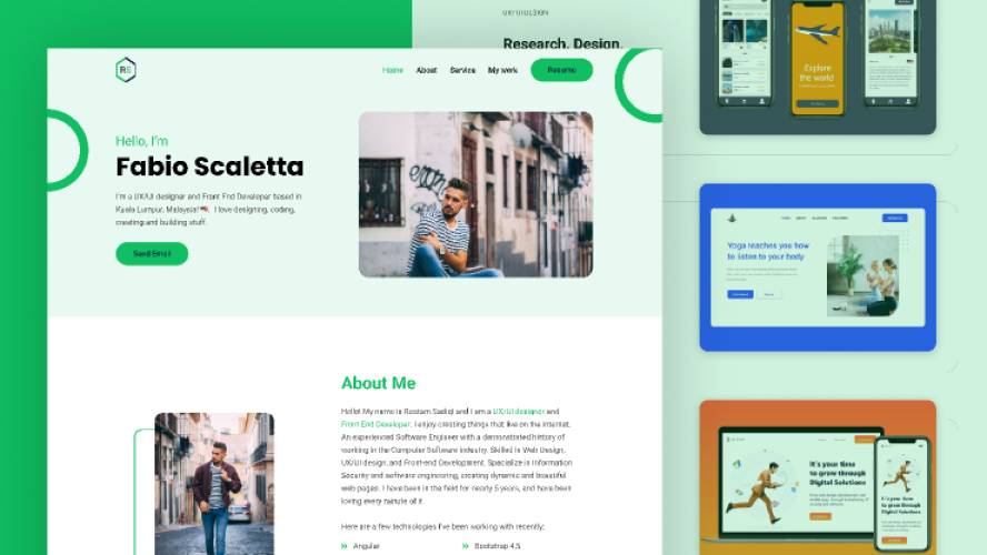 Download for free 1150+ excellent Figma Website Templates in Ui4free ...