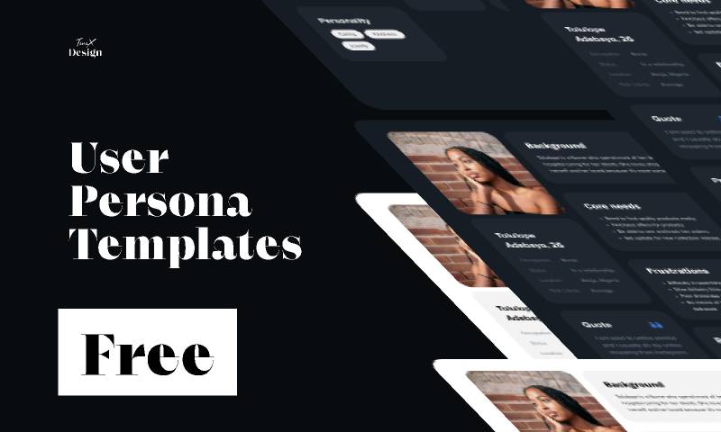 Premium User Persona Templates Figma Template | UI4Free