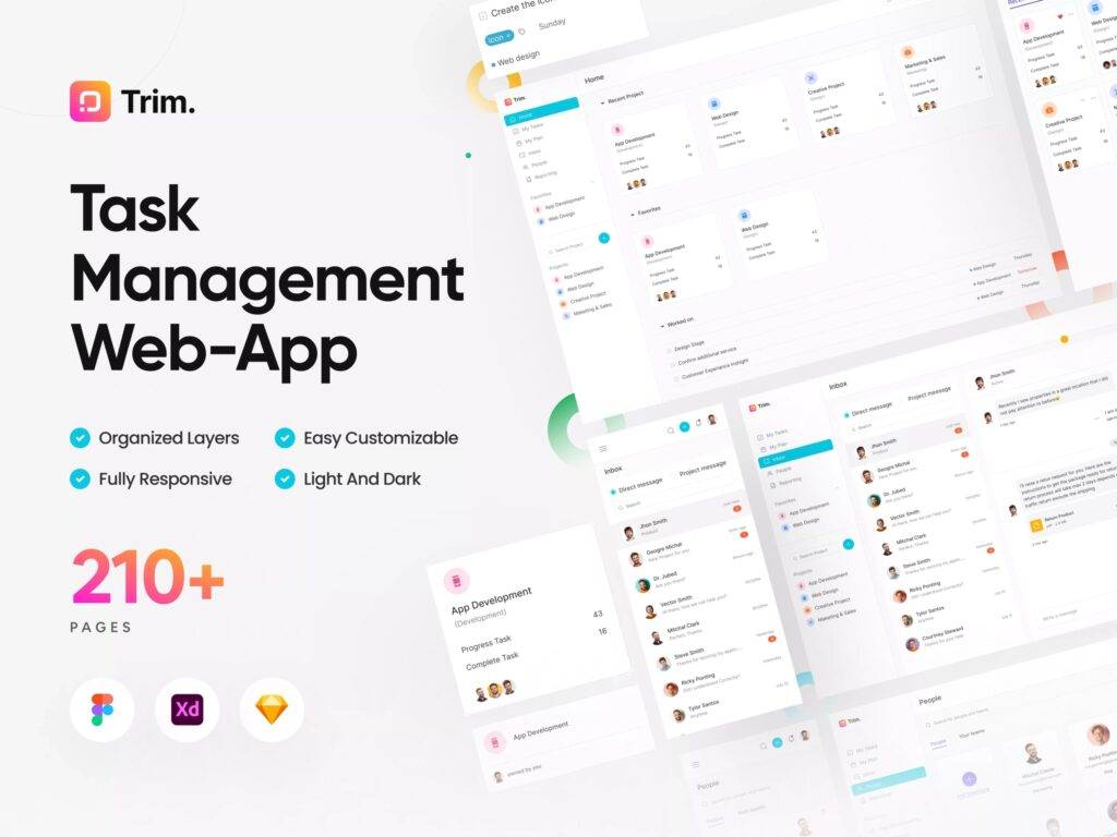 Project Management Web Application Design. | UI4Free