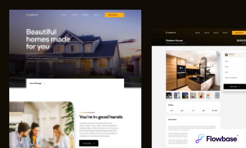 Real Estate Figma Website Template | UI4Free