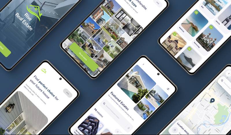 Real Estate UI Kit Figma Mobile Template | UI4Free