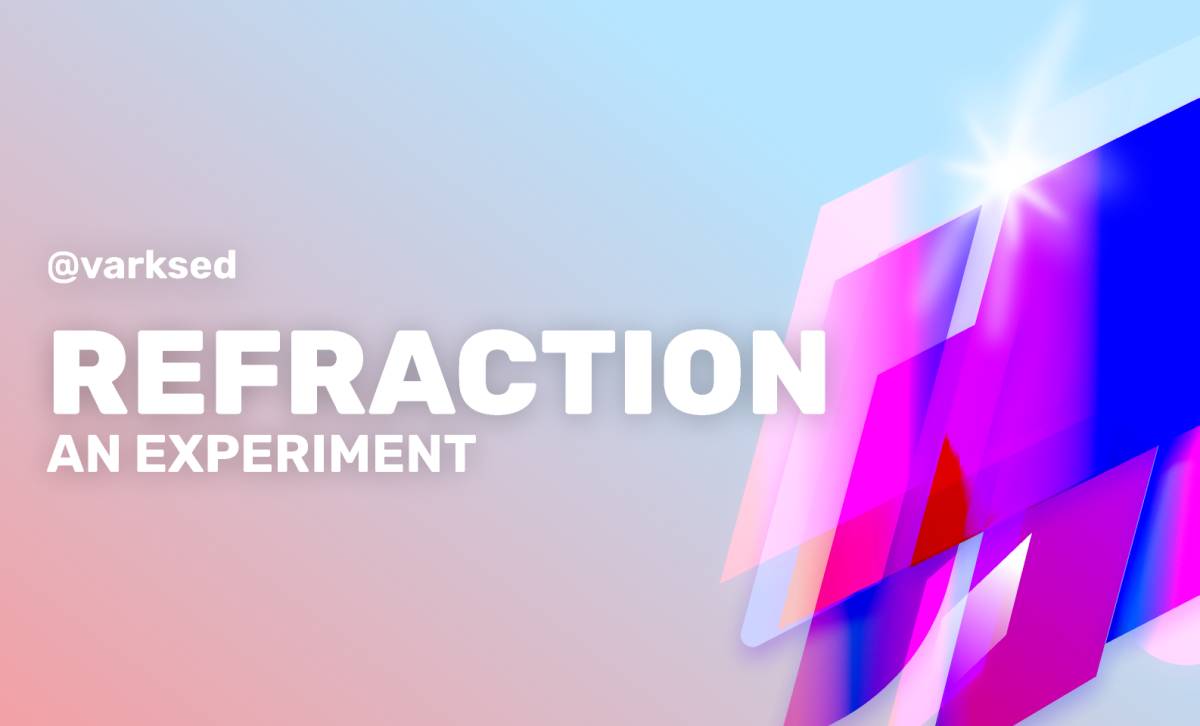 Refraction - Abstract Experiment Figma Template | UI4Free