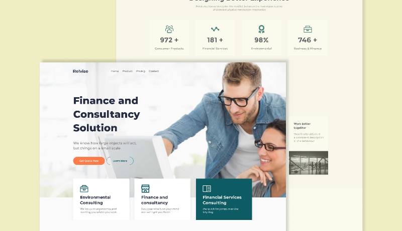Relvise - Free Figma Website Template | UI4Free