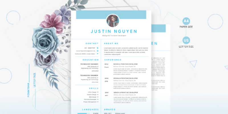 UX-Designer Figma Resume Template - Ui4free.com