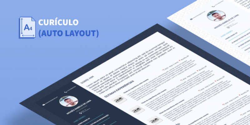 Software developer Resume/cv Figma Design template - Ui4free.com