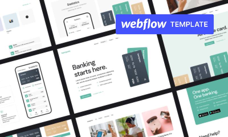 SaaS & Bank Webflow Template Figma Free Resource | UI4Free