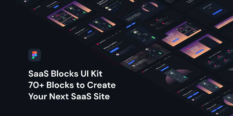 SaaS Blocks UI Kit Figma Design | UI4Free