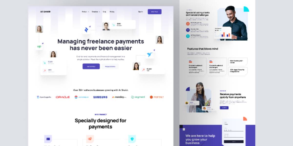 SaaS Landing Page Figma Template | UI4Free