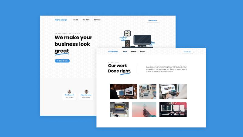 Sample Website Figma Template Free Download | UI4Free