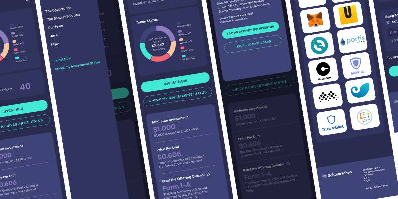 ScholarToken dashboard figma template | UI4Free