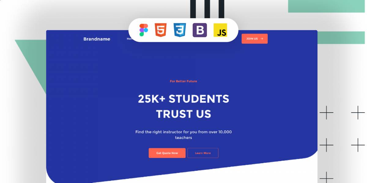 School Launch - professional design figma | UI4Free