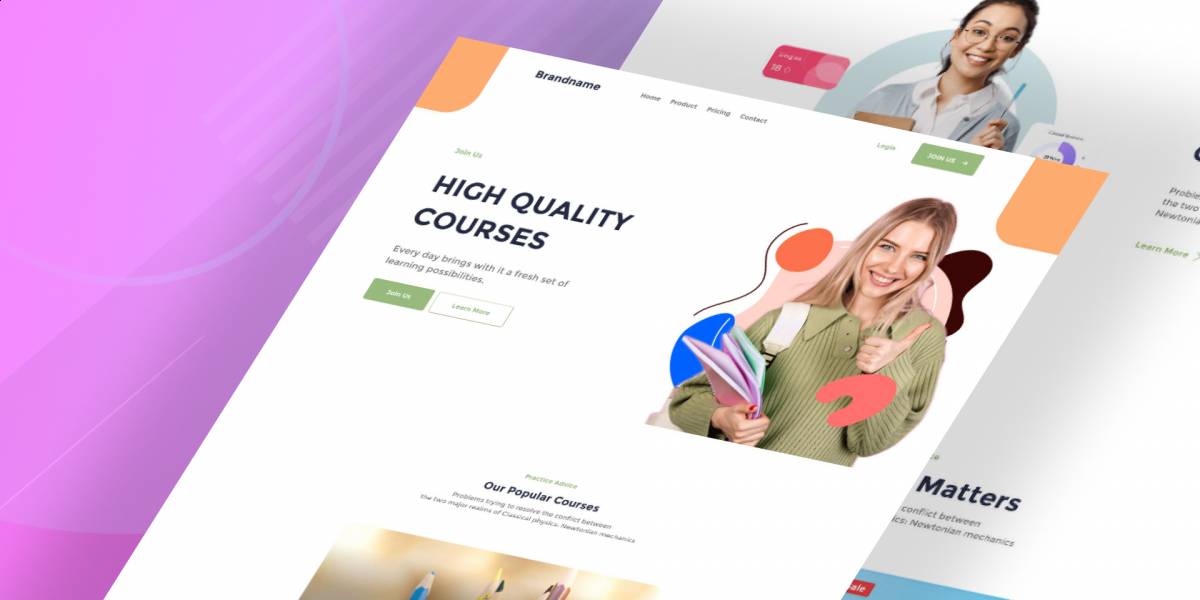 School Sharp - Figma Free Download | UI4Free