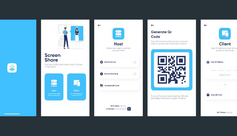 Screen Share Figma Mobile Ui Kit | UI4Free
