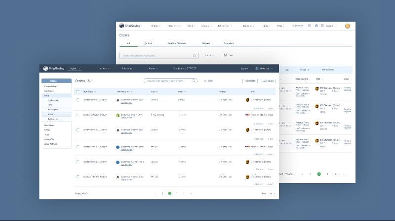ShipSaving Order System Figma Template | UI4Free