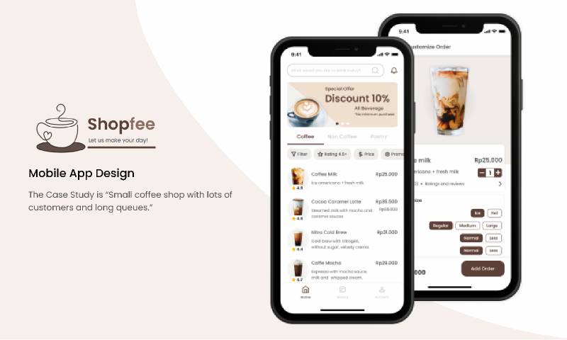 Shopfee (Coffee Shop) - Figma Mobile Template | UI4Free
