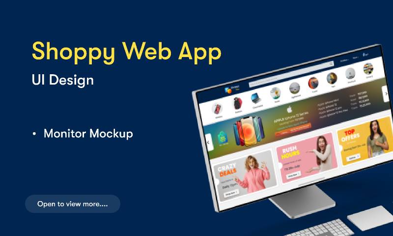 Shoppy app ui figma website template | UI4Free