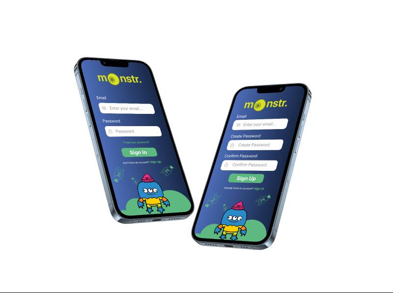 Sign Up page for app figma design | UI4Free