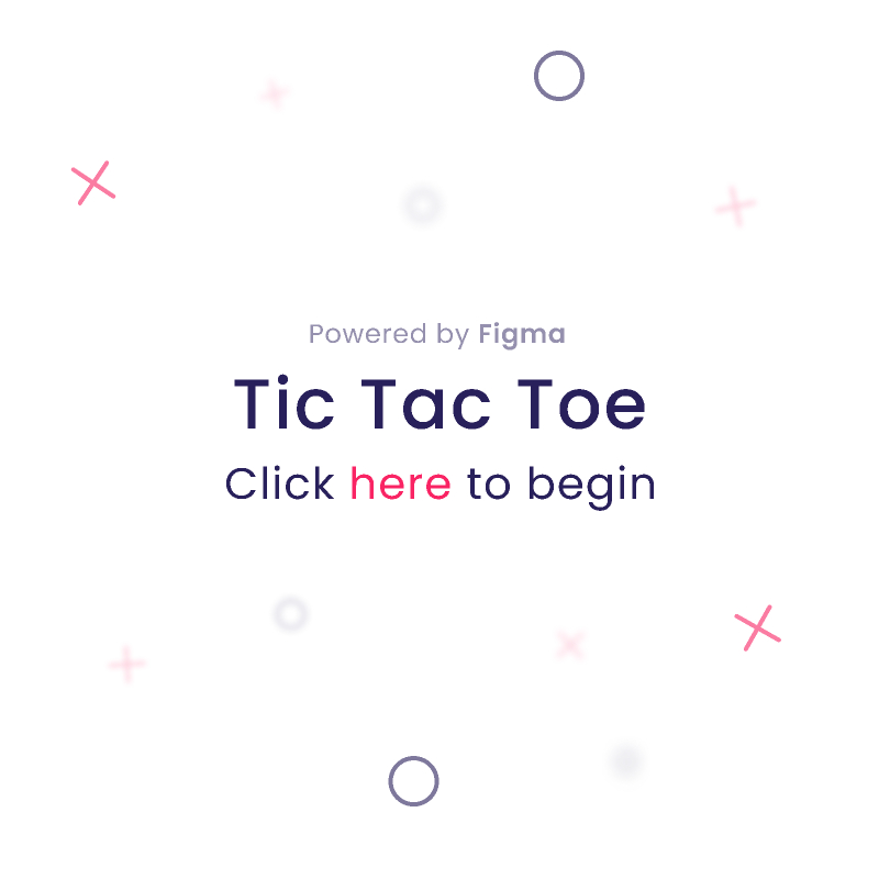 Single player Tic Tac Toe Figma Template | UI4Free