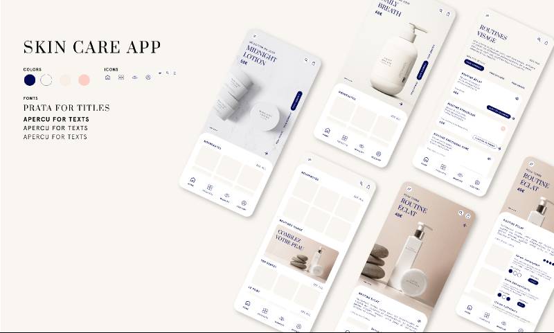 Skin care app | UI4Free