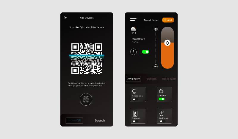 Smart Home Figma Mobile App | UI4Free