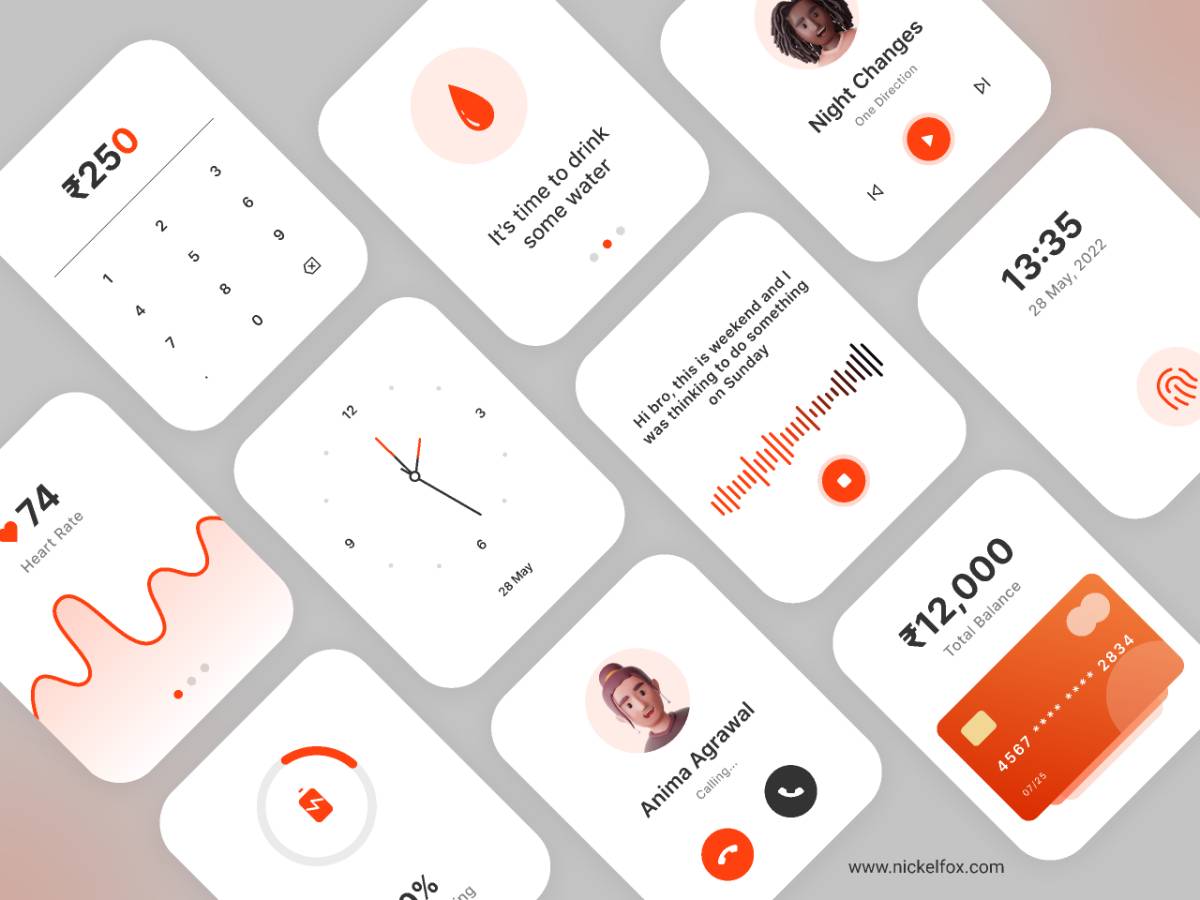 Smart Watch UI Figma Ui Kit | UI4Free Smart Watch UI Figma Ui Kit | UI4Free