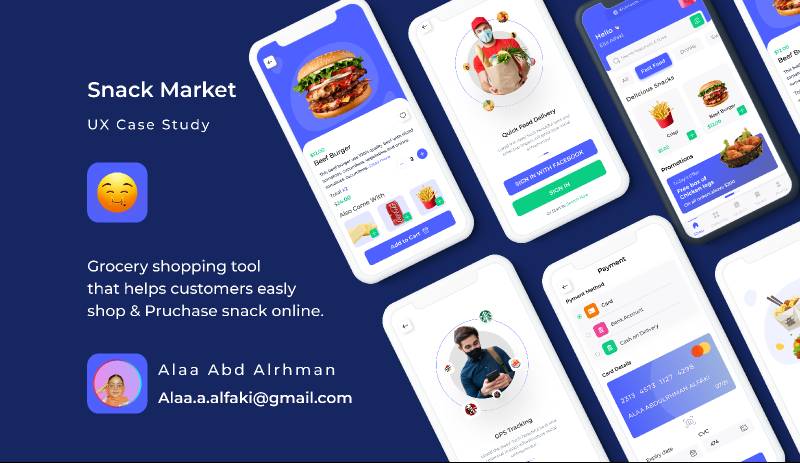Snack Market Ux Case Study Figma Template | UI4Free