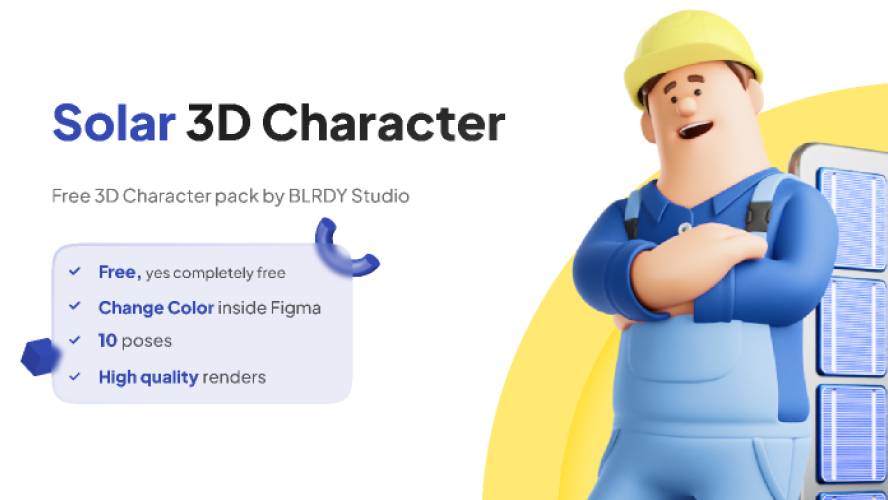 30 3D Characters Figma Illustrations - Ui4free.com