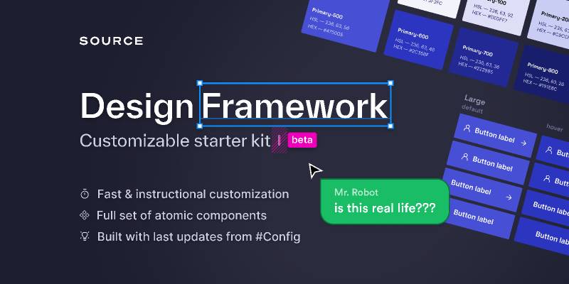 Source Design Framework Figma Template | UI4Free