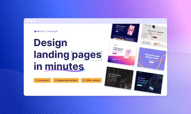 Sourdough - Web design starter kit figma template | UI4Free