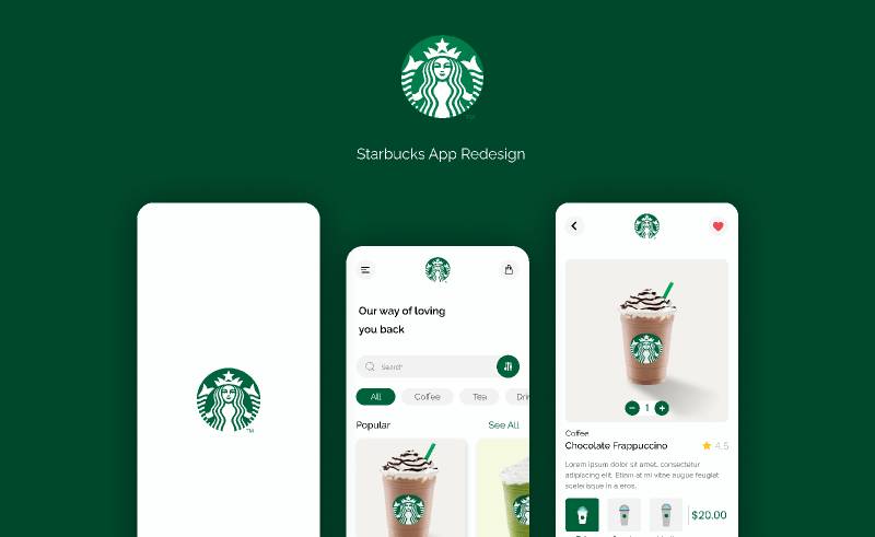 Starbucks App Redesign Figma Template | UI4Free Starbucks App Redesign Figma Template | UI4Free
