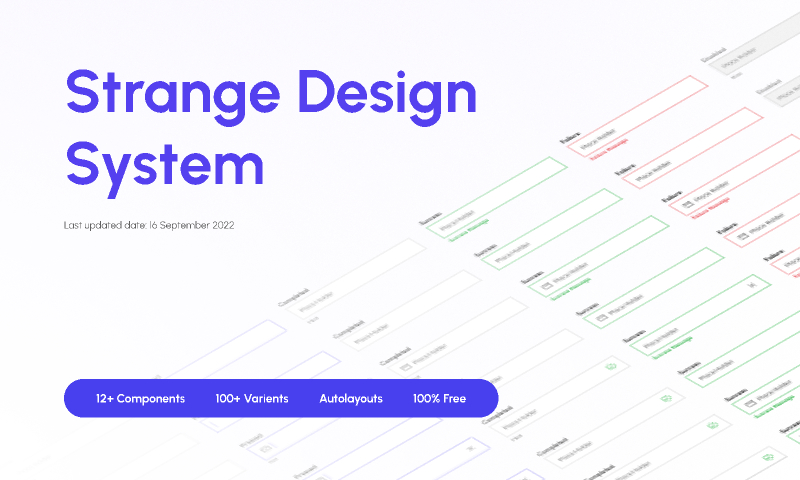 Strange Design System - Mobile UI Kit Figma Free Download | UI4Free
