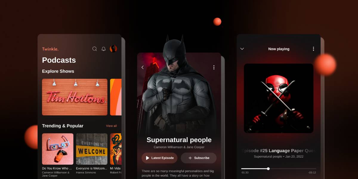 Streaming Mobile App Screen Figma Design | UI4Free