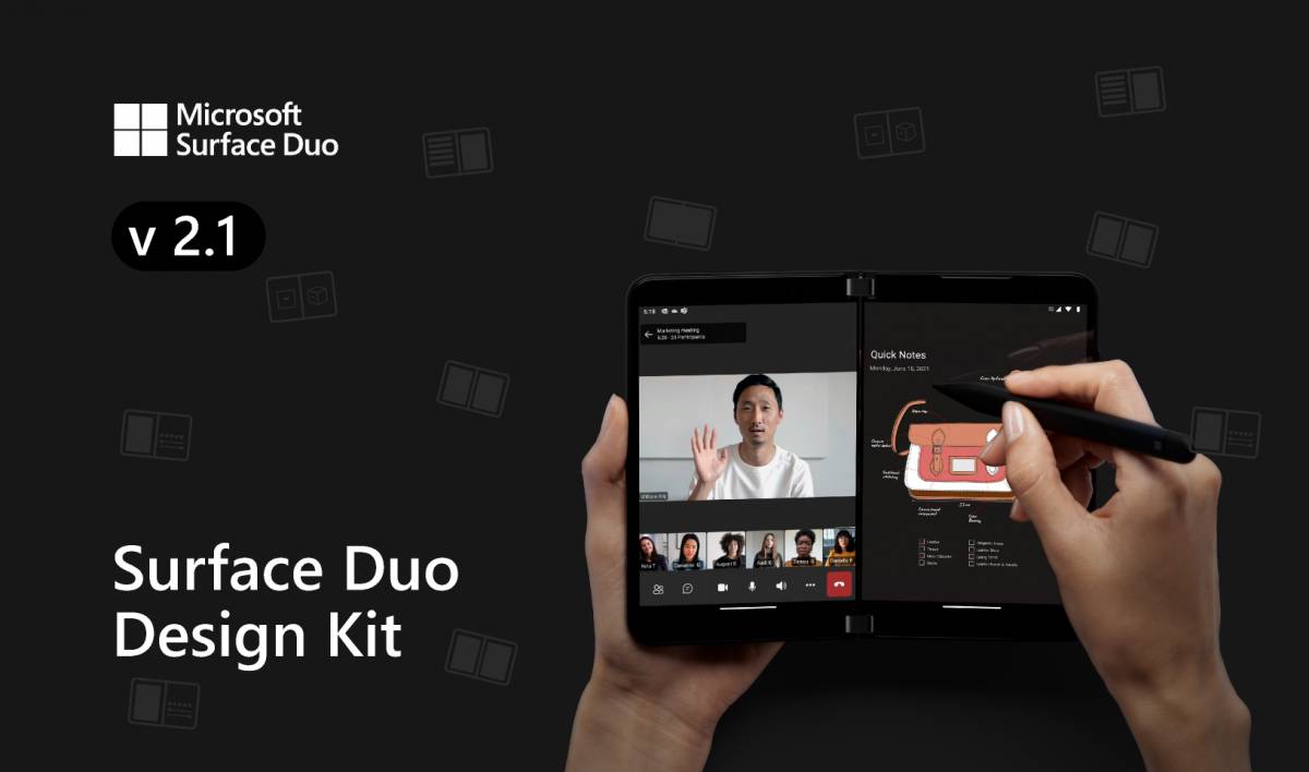 Surface Duo Design Kit Figma Templates | UI4Free