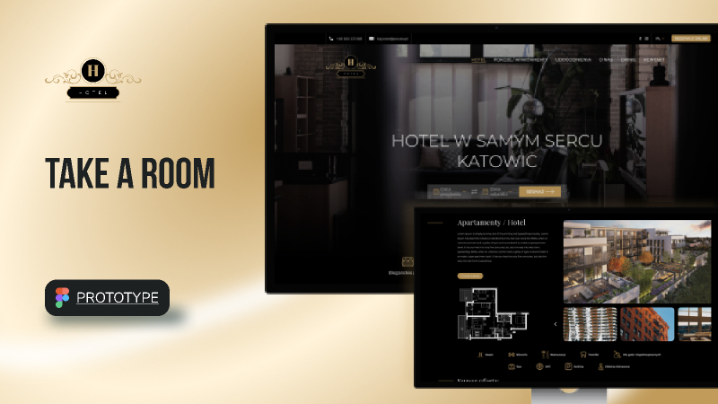 Take A Room Hotel Redesign Website Template | UI4Free