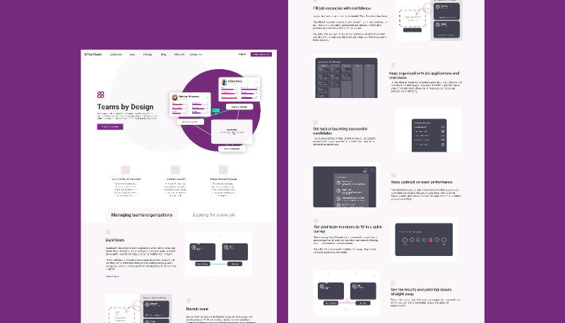 TeamBond MVP Figma Website Template | UI4Free