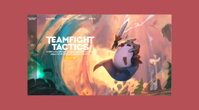 TFT Team Fight Tactics Figma Hero Section Template | UI4Free TFT Team Fight Tactics Figma Hero Section Template | UI4Free