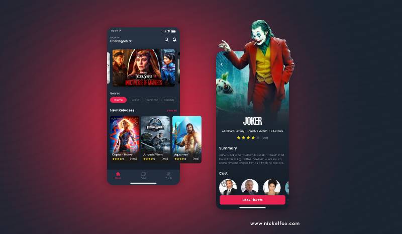 Ticket Booking App Figma Mobile Ui Kit | UI4Free