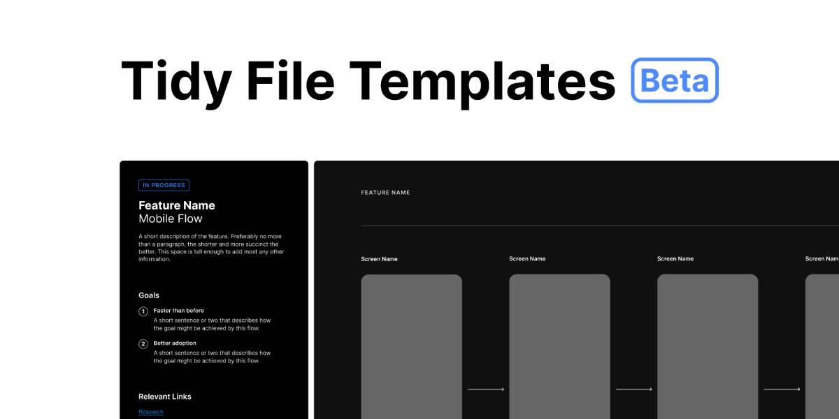 Tidy File Templates Figma Template | UI4Free