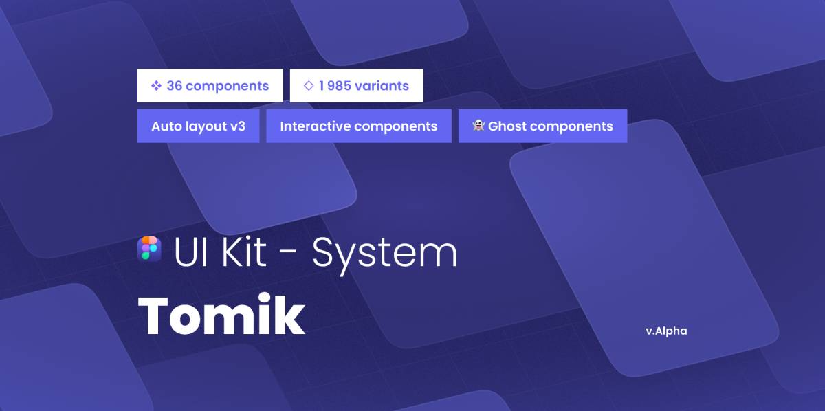 Tomik Figma UI kit | UI4Free