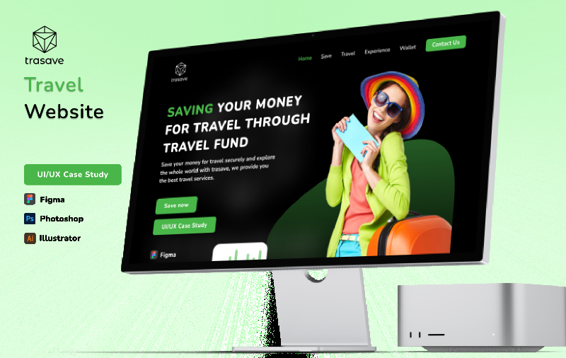 Trasave Travel Website Figma Free Template | UI4Free