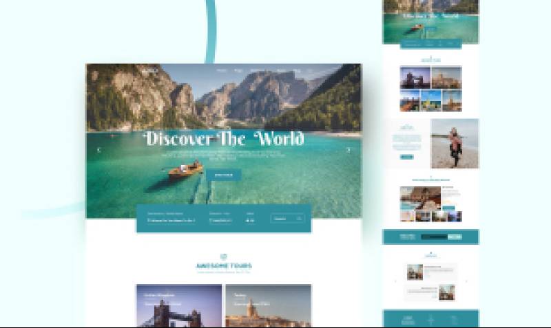 Travel Figma Website Ui Kit | UI4Free