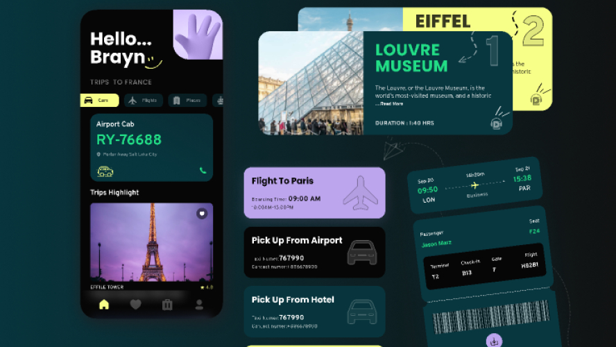 Quantorium App Design - Free Figma Mobile Template - Ui4free.com