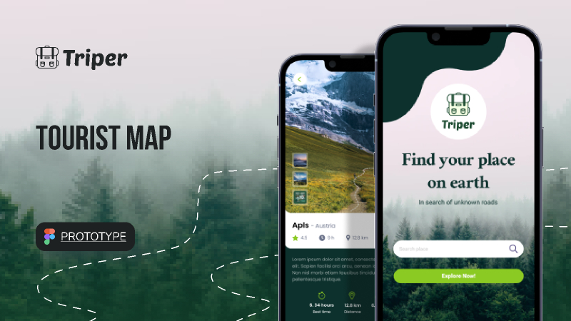 Triper Mobile App Template | UI4Free
