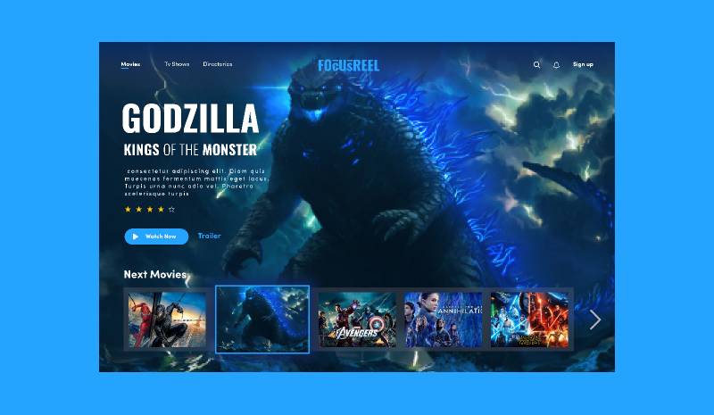 Tv App Figma Website Template | UI4Free